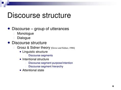 ppt applications of discourse structure for spoken dialogue systems powerpoint presentation