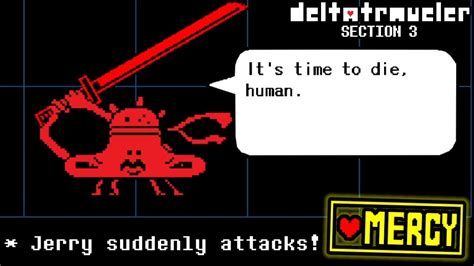 Deltatraveler Section 3 JERRY SECRET BOSS BATTLE Pacifist Route YouTube