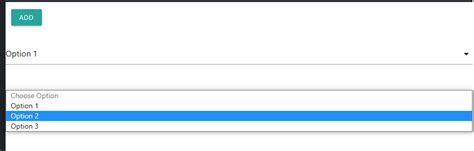 javascript dynamically created select options behave differently when called from a button vs