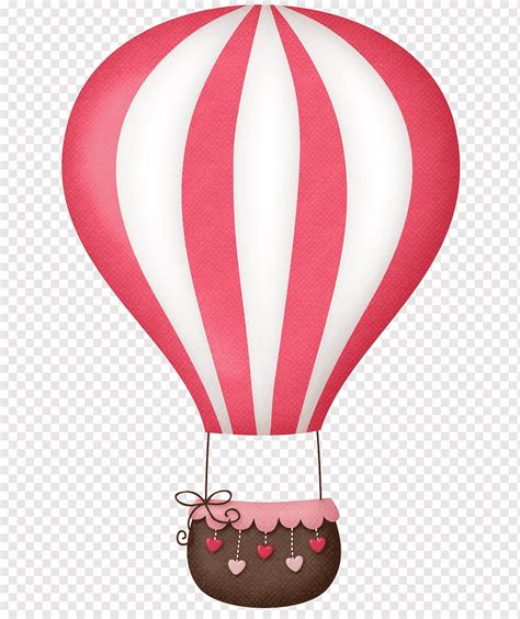 Balão de ar quente rosa balão balão aeróstato rosa png PNGWing
