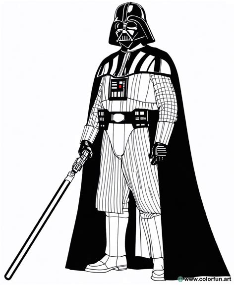 Coloriage De Dark Vador Pour Les Petits T L Charger Ou Imprimer