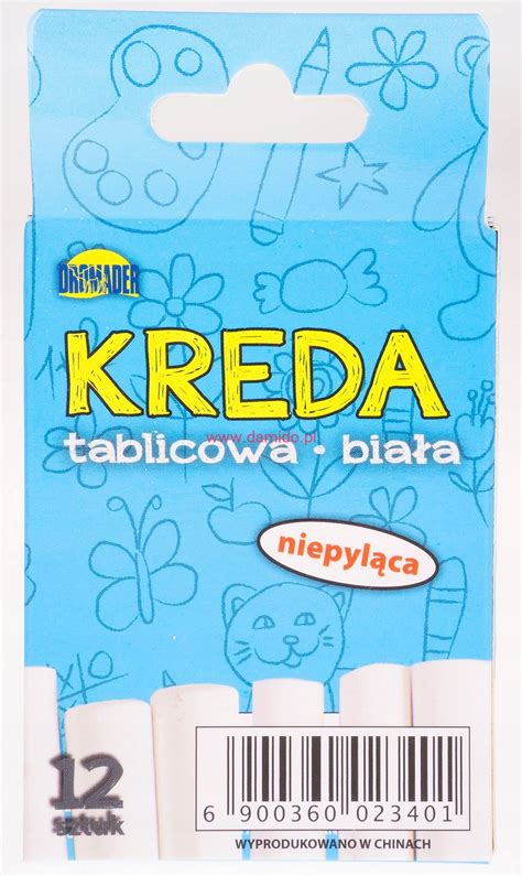KREDA BIAŁA SZKOLNA KREDA TABLICOWA 12 SZTUK Sklep z zabawkami