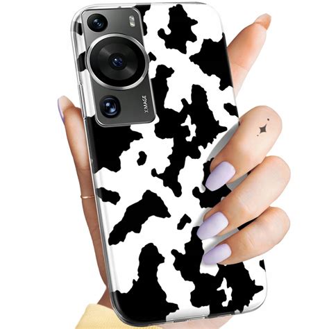 Etui Do Huawei P60 P60 Pro Wzory Krowa Łaty Plamki Obudowa Pokrowiec