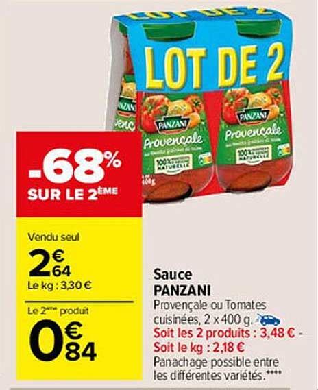Promo Sauce Panzani Chez Carrefour Market ICatalogue Fr