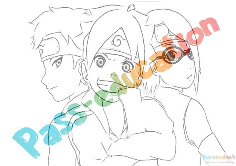 Coloriage gratuit boruto téléchargez et imprimez des dessins animés