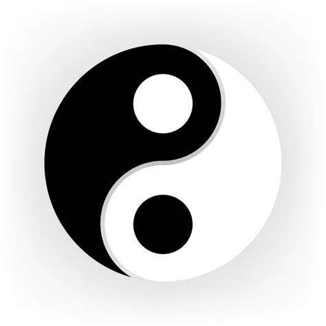 Yin Yang Ilustración Vectorial — Vector De Stock © Sldesign 43915513