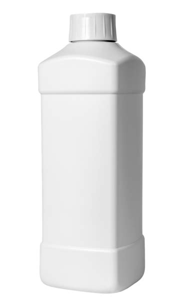 Garrafa Plástica Branca De Detergente Girada Brilhante PNG Recipiente