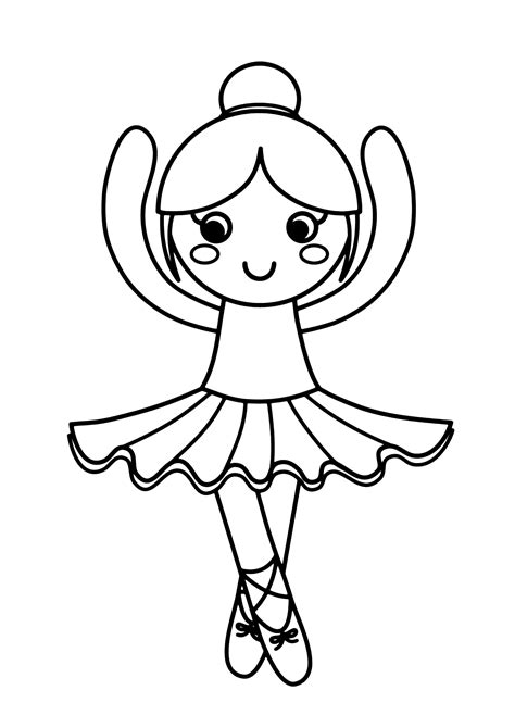 Bailarina De Coque Para Colorir Imprimir Desenhos