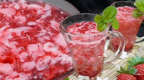 Es Kopyor Jelly Biji Selasih Resep Minuman Segar Dapur Merro YouTube