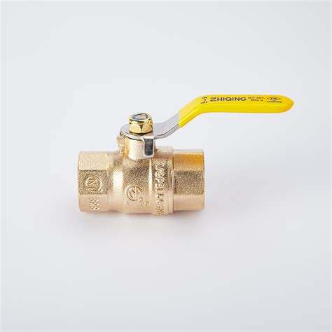 Brass 2 Piece CSA UL FM Listed Shut Off Gas Ball Valve With Steel Lever