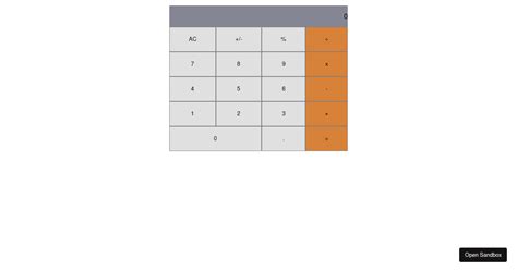 React Calculator Codesandbox