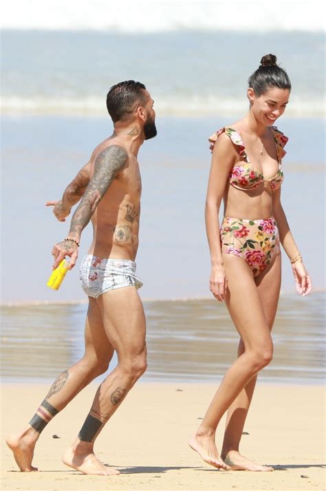 Joana Sanz And Daniel Alves At Conceicao Beach In Fernando De Noronha