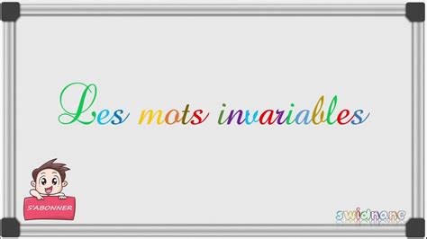 les mots invariables CE2 CM1 CM2 débutants تعلم اللغة الفرنسية