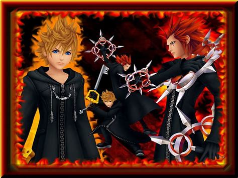 Kingdom Hearts Axel And Roxas Red Mystery Fighting Game Axel