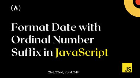 How To Format Dates With Ordinal Number Suffixes St Nd Rd Th