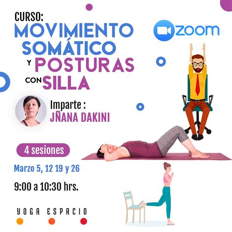 Movimiento somático y posturas de silla Yoga Espacio