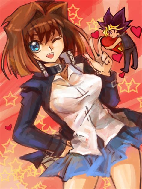 Muto Yugi And Mazaki Anzu Yu Gi Oh And 1 More Drawn By Da Huang