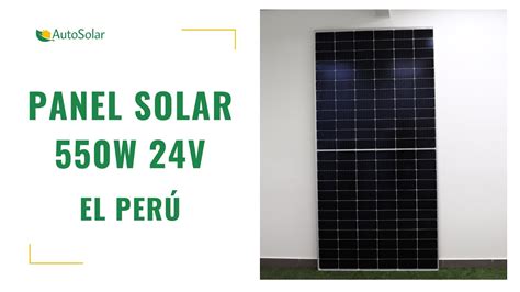 Panel Solar W V Monocristalino Perc El Per Youtube