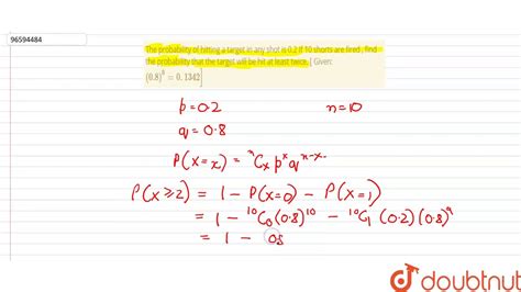 How To Calculate Probability Of Hitting A Target Sarahkruwbates