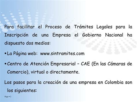Ppt Pasos Para La Creaci N De Una Empresa Powerpoint Presentation