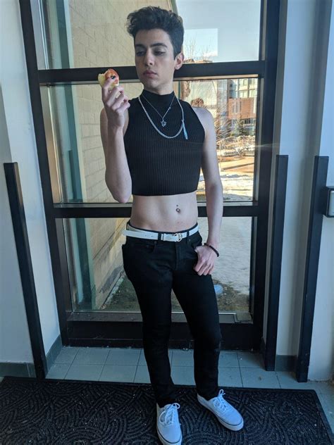 Got My First Piercing Ever On My Belly And Wore A Crop Top To Show It
