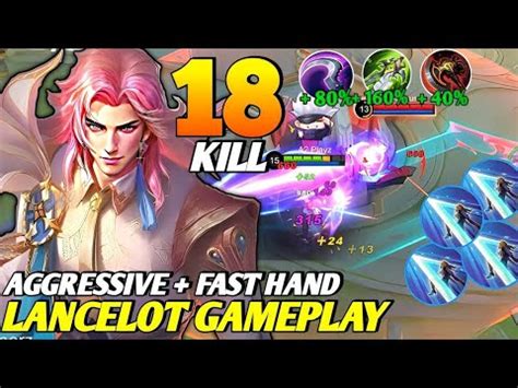 18 KILLLANCELOT ONE HIT BUILD 2023 NEW UPDATE LANCELOT BEST BUILD