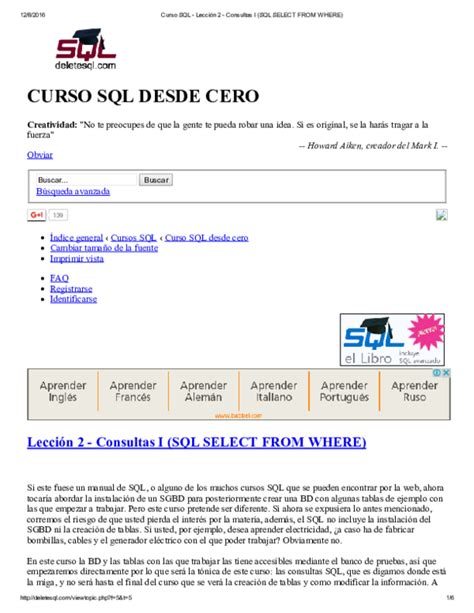pdf curso sql desde cero martin acosta cervantes