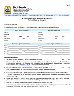 Fillable Online HPC Administrative Approval Application For Certificate