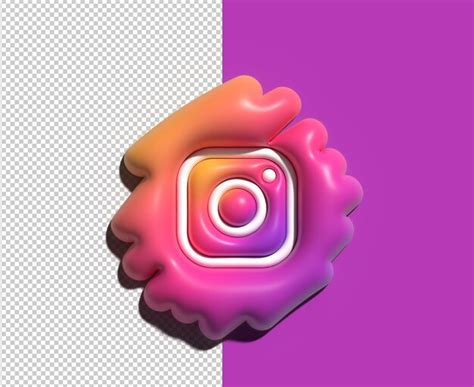 Premium Psd Instagram Logo Social Media Transparent D Psd File