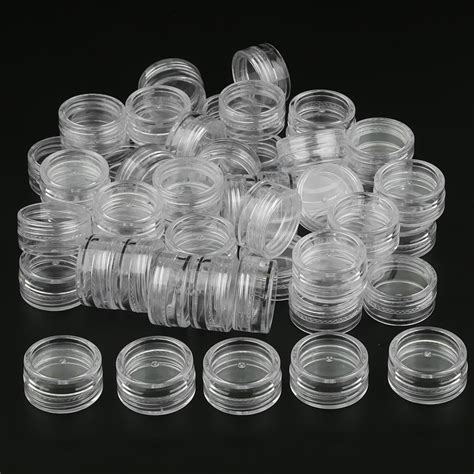 100x 3g Pot Vide Cosmétique en Plastique Récipient Cosmétique pour