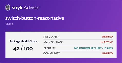 Switch Button React Native Npm Package Snyk