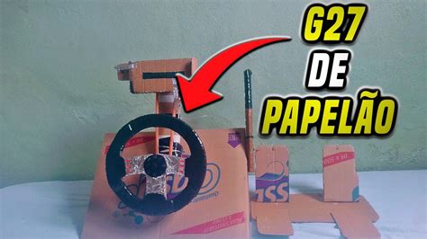 Como Fazer Um Volante De Papelão BRAINCP
