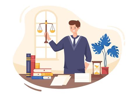 Abogado Abogado Y Justicia Con Leyes Escalas Edificios Libro O