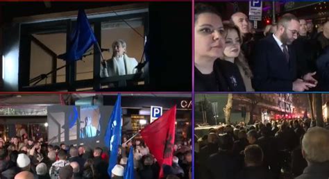 VIDEO Bardhi i bashkohet tubimit poshtë banesës së Berishës Protestë