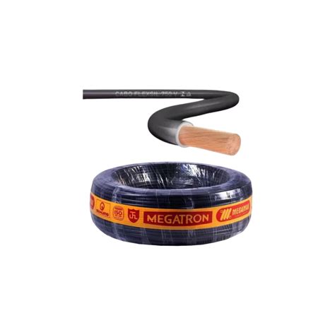Cabo Flexível 1x2 5mm Preto 750v Megatron Cobrecom Alfa Refri Shop