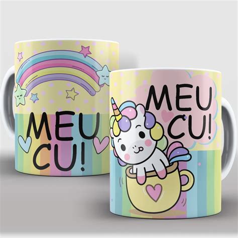 Caneca Meu C Caneca engraçada Unicórnio Indelicado Elo7