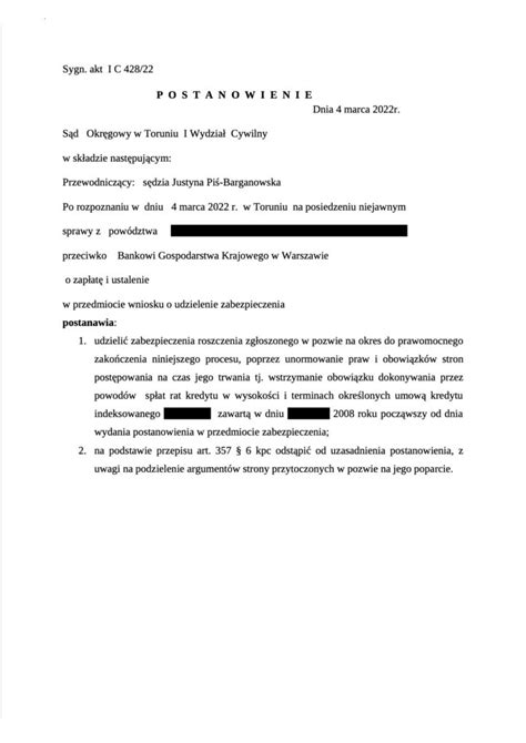 Wstrzymanie spłaty rat BGK Umowa CHF Kancelaria Prawna Brodniccy