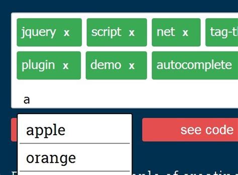 Jquery Tags Input Plugin With Autocomplete Support Mab Tag Input