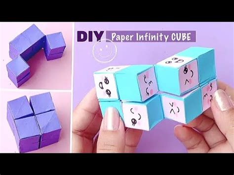 How To Make A Paper Infinity Cube Infinity Cube Fidget