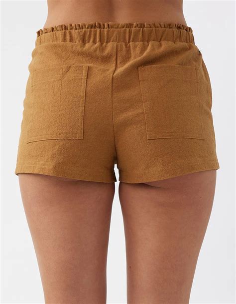O NEILL Carlene Womens Shorts LIGHT BROWN Tillys