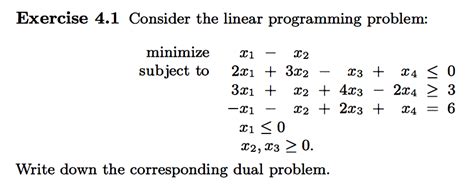 solved exercise 4 1 consider the linear programming problem