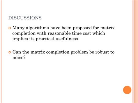 ppt the power of convex relaxation near optimal matrix completion emmanuel j candes and