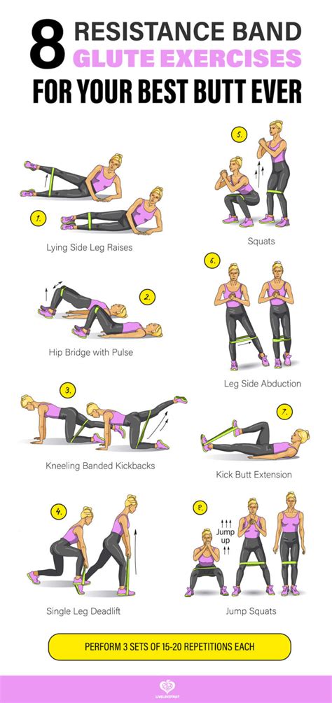 The Best Resistance Band Glute Workout Live Love Fruit