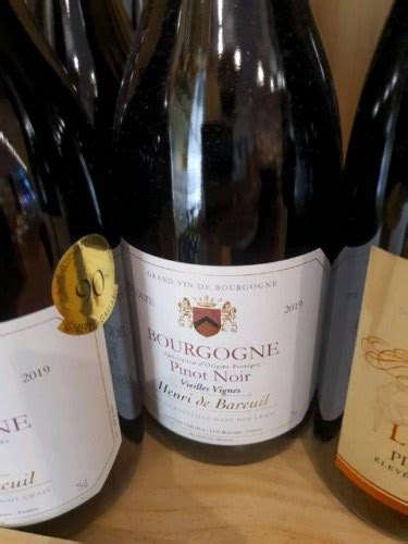 2019 Henri De Bareuil Vieilles Vignes Bourgogne Pinot Noir Vivino US