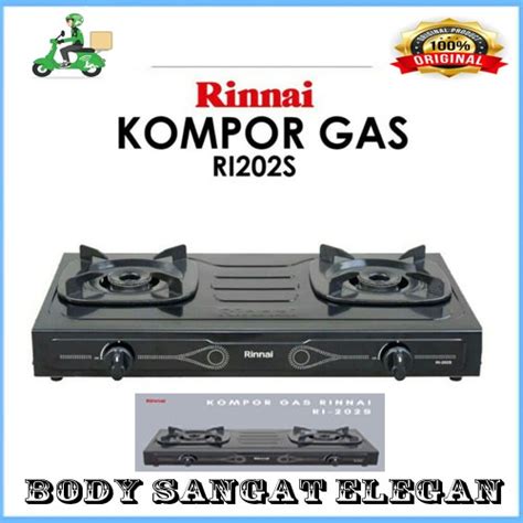 Jual TERBARU Rinnai RI 202S Kompor Gas 2 Tungku Rinnai RI 202 S AWET