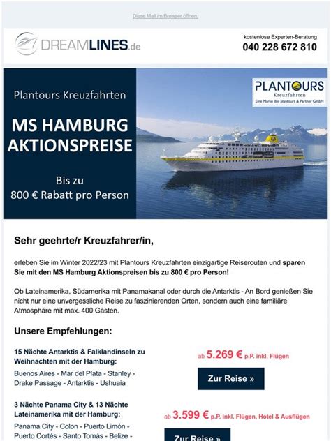 Dreamlines De Kreuzfahrten Suchen Und Buchen Aktionspreise Bis Zu