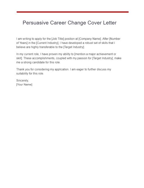 Career Change Cover Letter 15 Examples PDF Tips