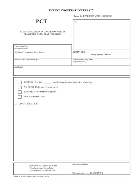 Fillable Online Form Pct Ib Revised January Fax Email Print