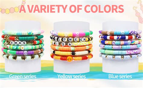 Pmbqifay Pi Ce Couleurs Perles Pour Bracelet Perles Heishi Mm