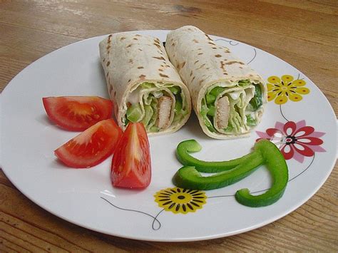 Wraps Mit Gebratener H Hnchen Oder Putenbrust Von Kasinaki Chefkoch